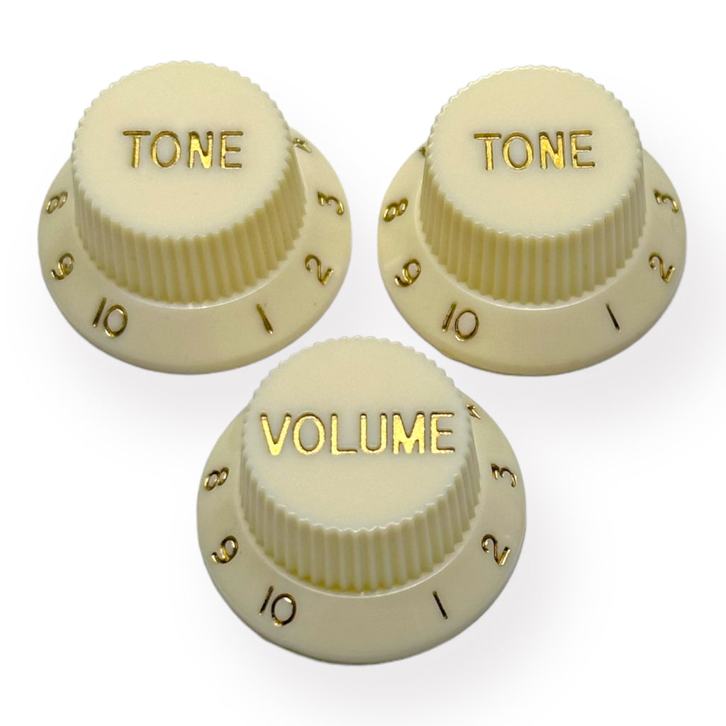 AxLabs Strat-Style Knob Set (3) | AxLabs