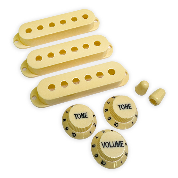 Pickup Covers, Knobs, & Switch Tips Set for Strat-Style Guitars | AxLabs
