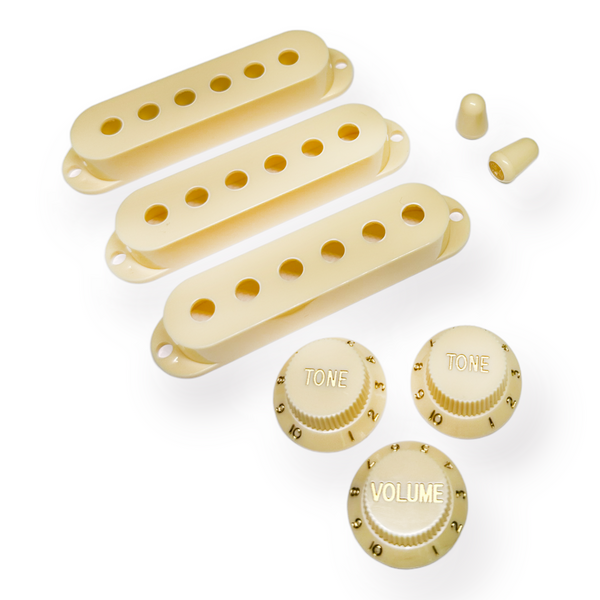 Pickup Covers, Knobs, & Switch Tips Set for Strat-Style Guitars | AxLabs